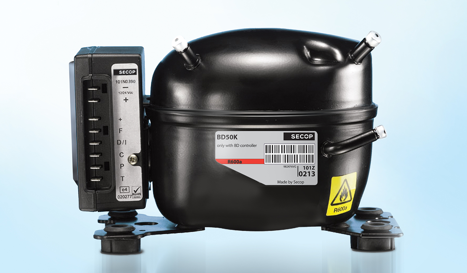 New R600a DC-Powered BD50K Compressor | Secop